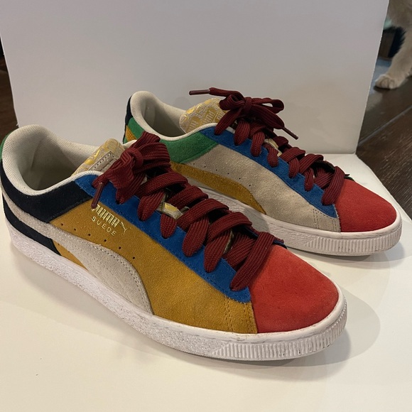 Puma | Shoes | Puma Suede Classic Iconix High Risk Red Honey Mustard ...